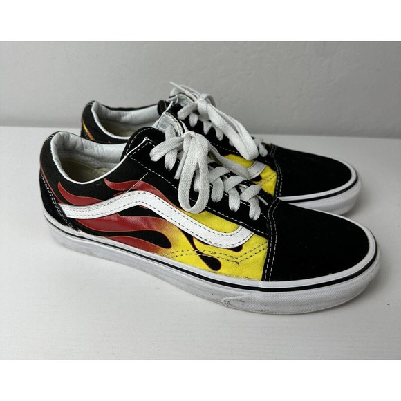 Vans | Shoes | Vans Old Skool Flame Fire Shoes Sneaker Men 6 Women 75 ...